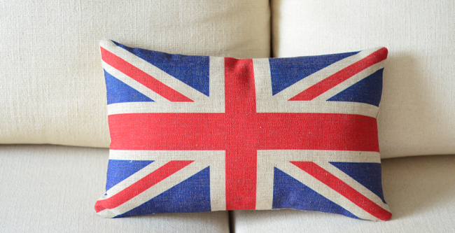 Union Jack Print Decorative Pillow on Luulla